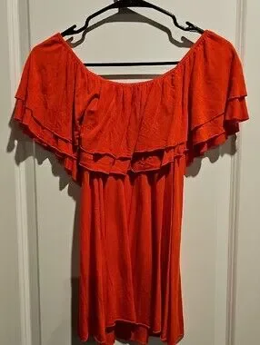 Gianni Bini | Tops | Gianni Bini Orange Offshoulder Top | Poshmark
